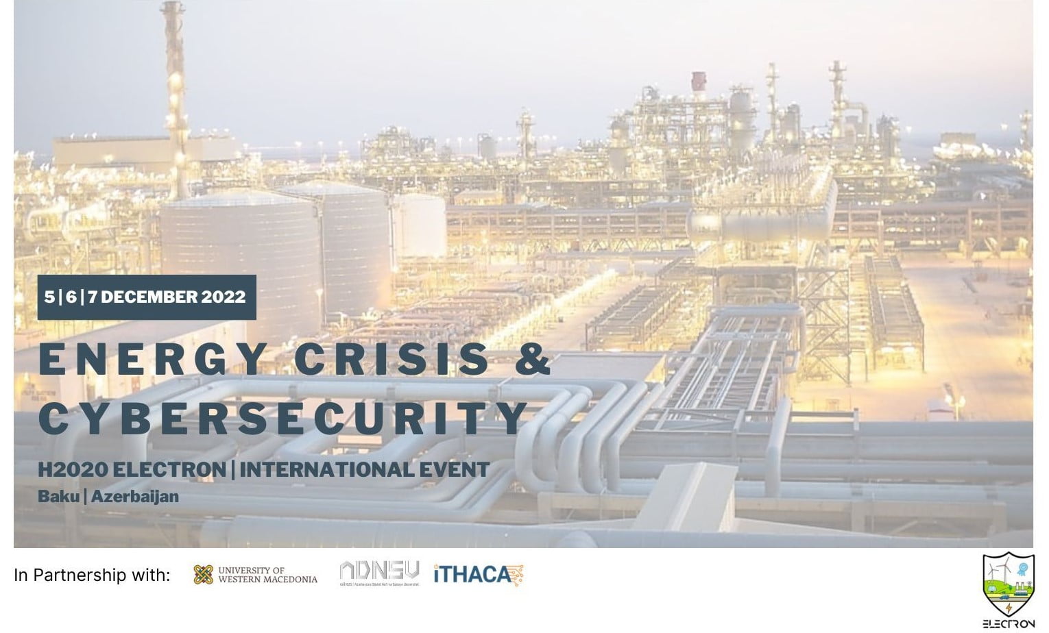 Energy Crisis and Cybersecurity International Event – ELECTRON